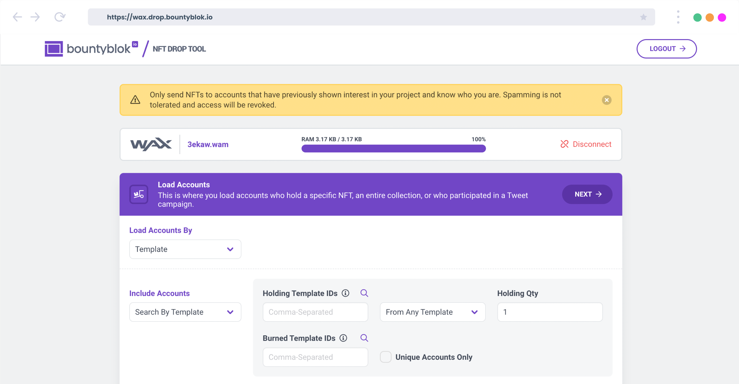 Easily deploy, distribute and manage your NFTs.
